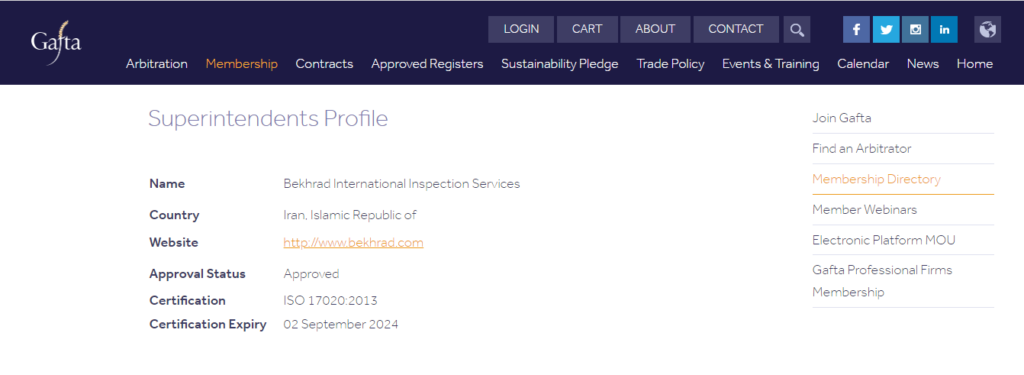 GAFTA International Membership